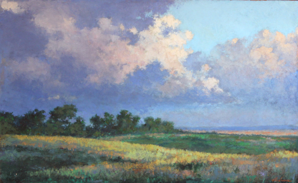 Untitled (Meadow, Ominous Skies) - Kiechel Fine Art