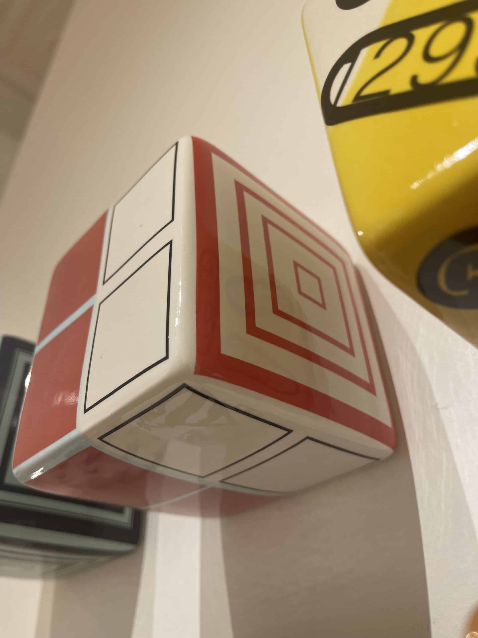 Ceramic Cube - Mod Squares - Kiechel Fine Art