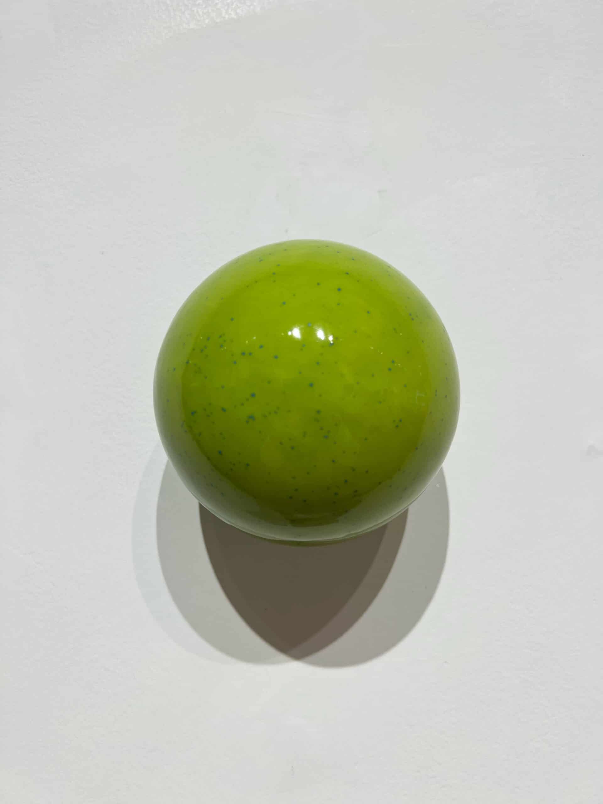 Ceramic Sphere - Green - Kiechel Fine Art