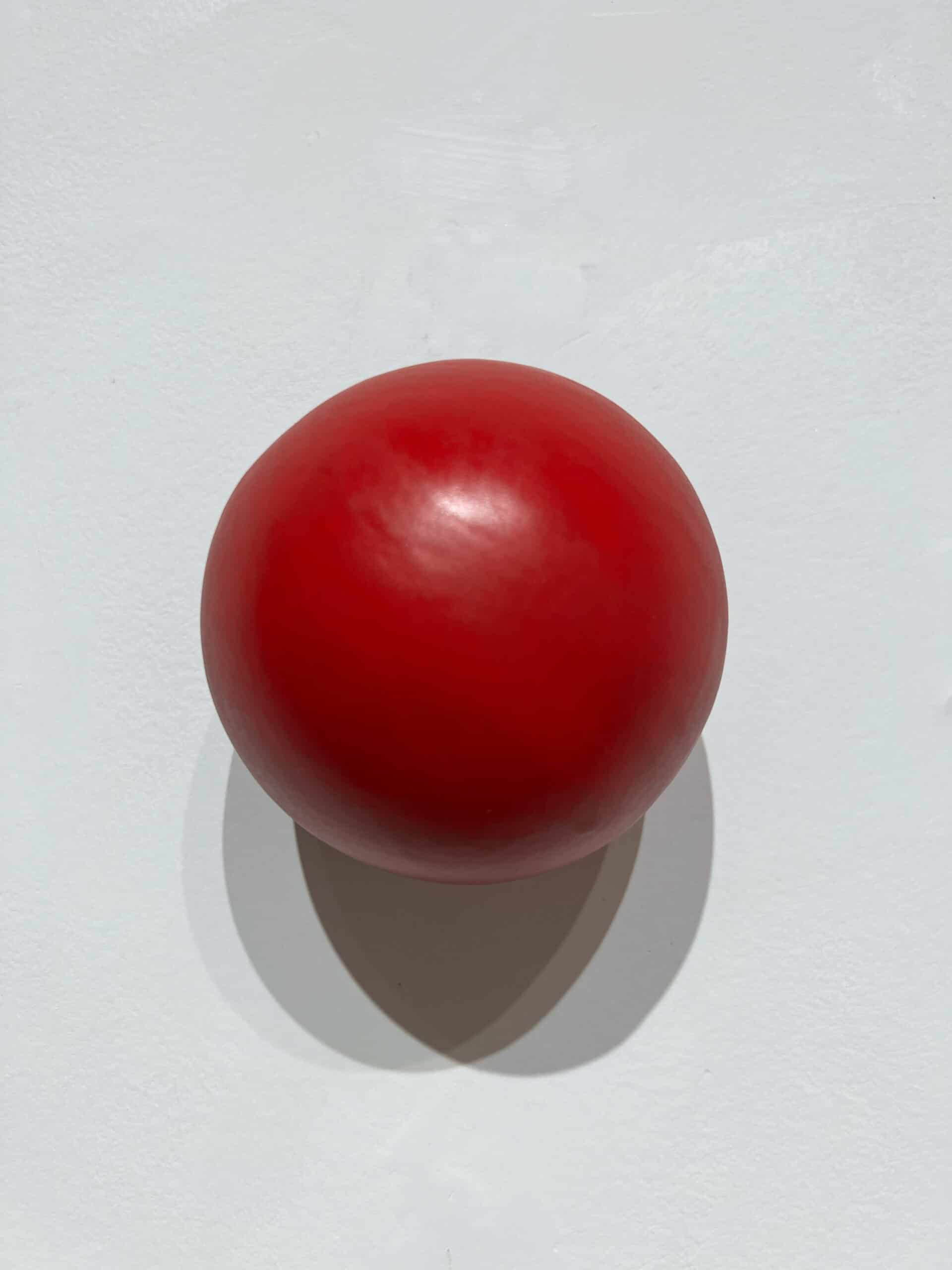 Ceramic Sphere - Matte Red - Kiechel Fine Art