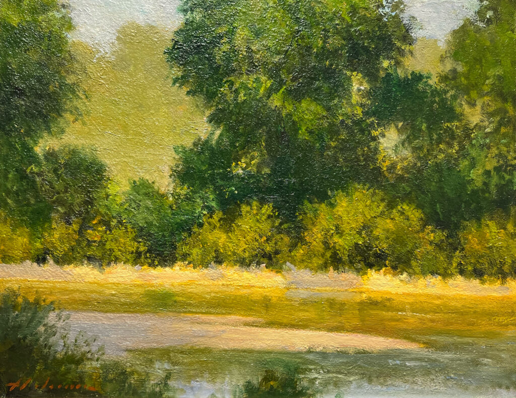 Sunday Afternoon Study/Loup River - Kiechel Fine Art